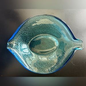 Accents | Vintage Blue Depression Glass Uv Reactive Fish Platter | Poshmark
